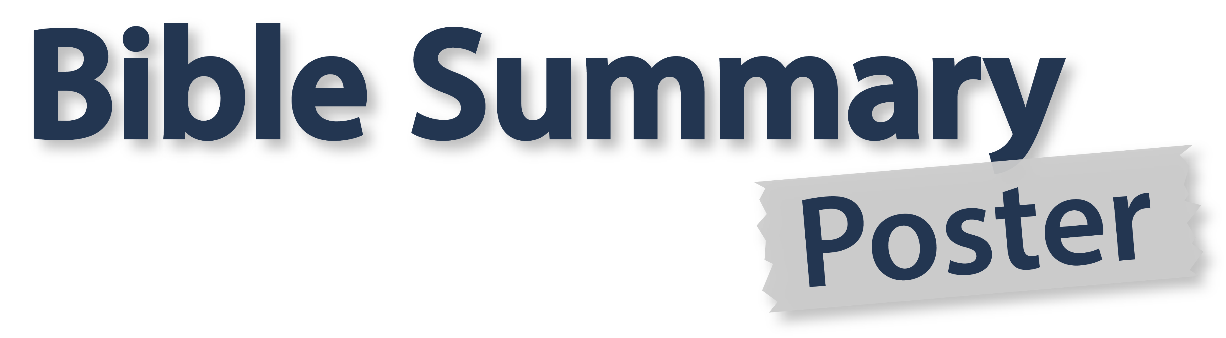 BibleSummaryPoster.com | Printable Bible chapter summaries in PDF